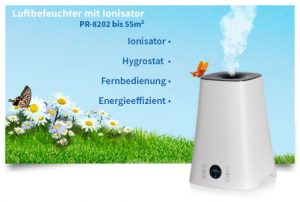 Ionen Luftreiniger und Luftbefeuchter mit UV-C von Progenion